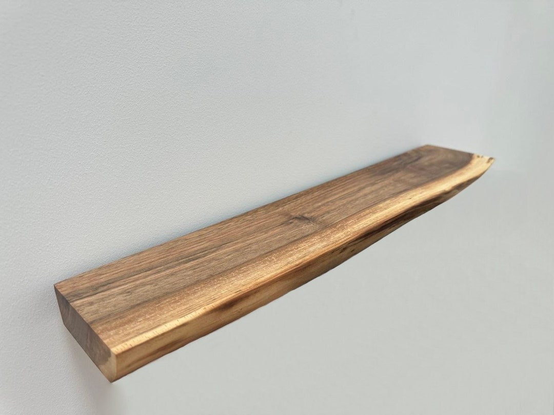 Home Wall Decor, Floating Shelves, Custom Wooden Shelf, Walnut Oak Ash ...
