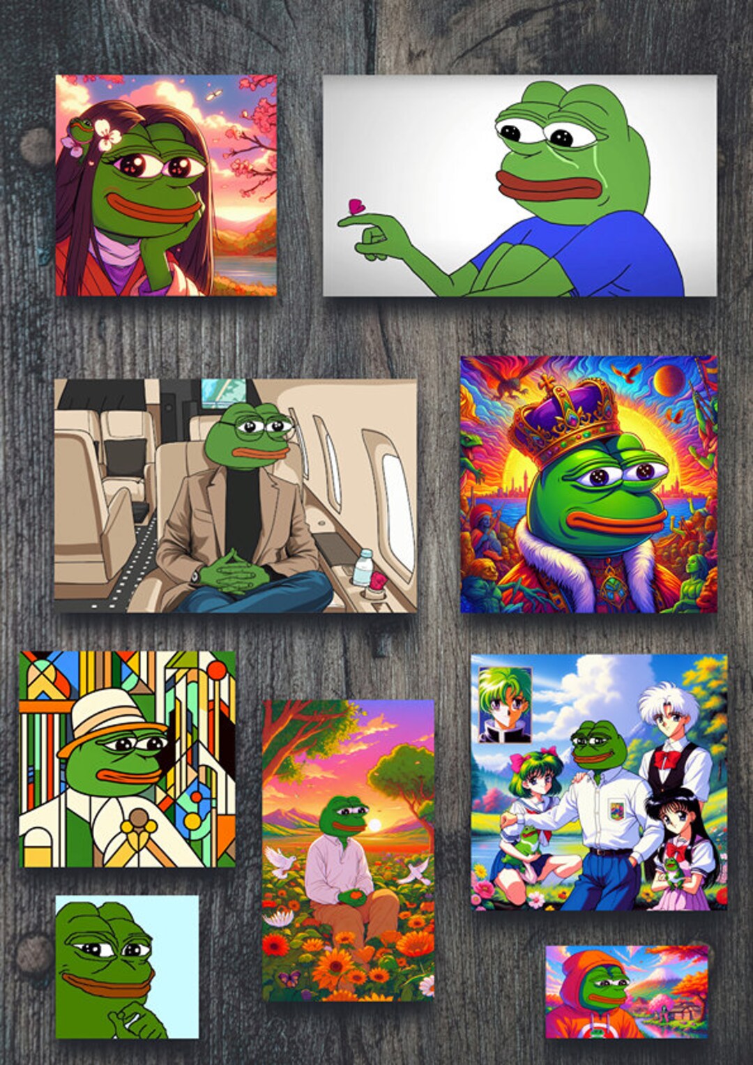 Pepe, Pepe Sticker for Laptop, Car, Mug, Table, Computer, Water Bottle ...