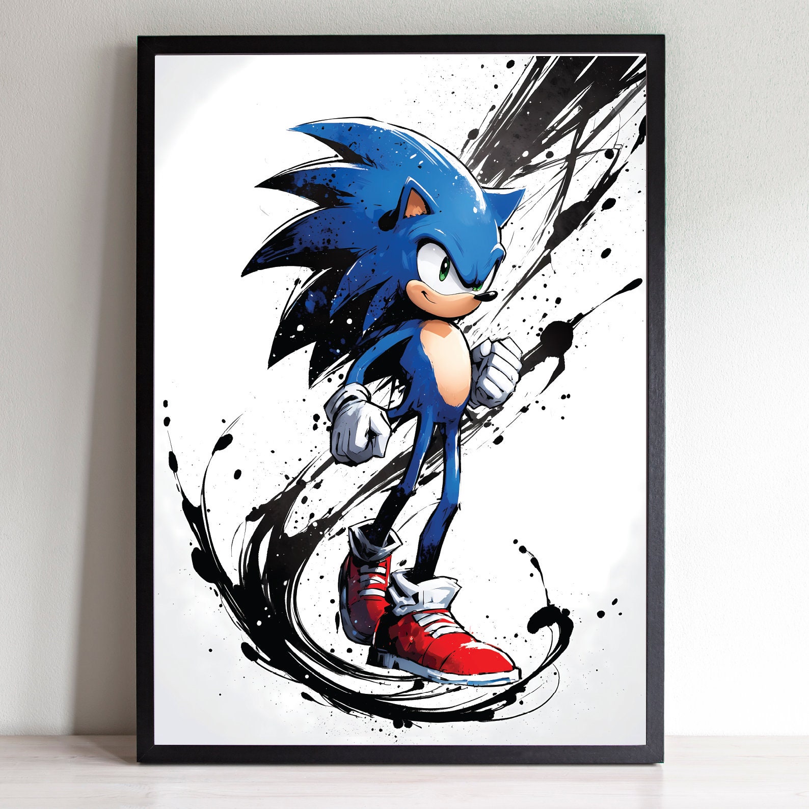 Sonic Set 3 Art Print - Digital File, Illustration Posters, Wall Art ...