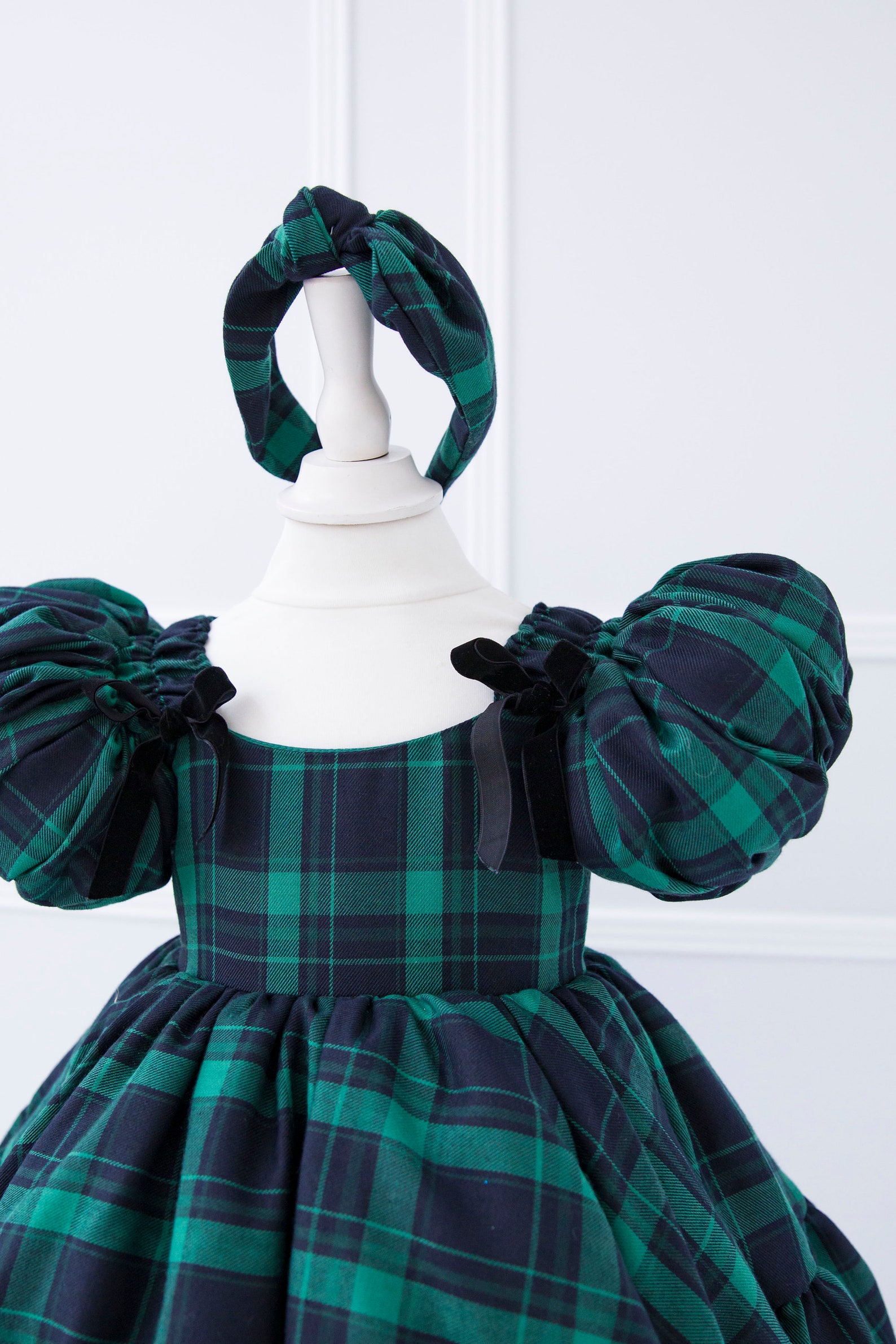 Red Tutu Puffy Plaid Flannel, Tartan Christmas Dress, Baby Dress ...