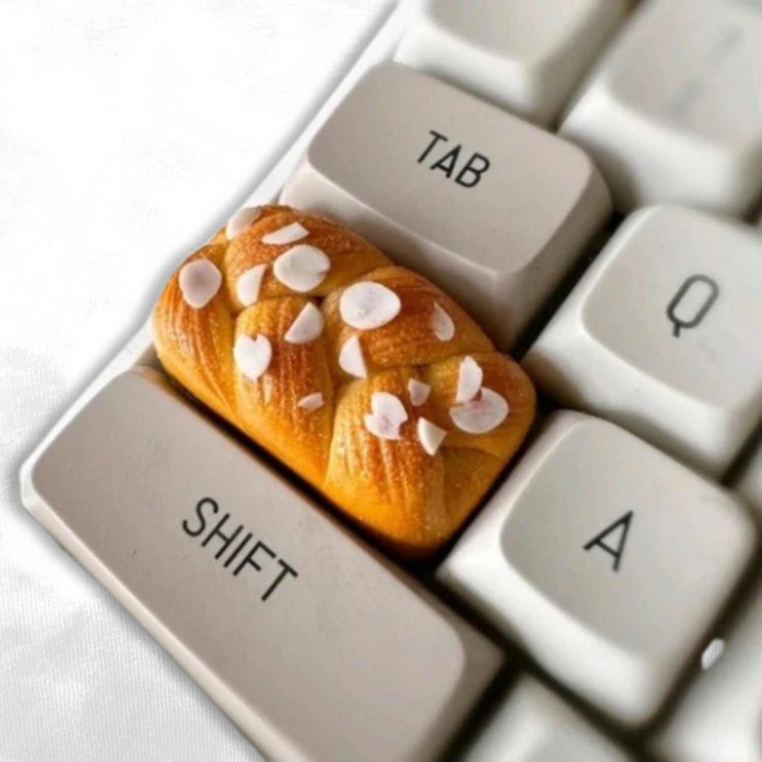 Cute Bread Keycaps, Small Toasts Keycaps, Personalized ESC Toast ...