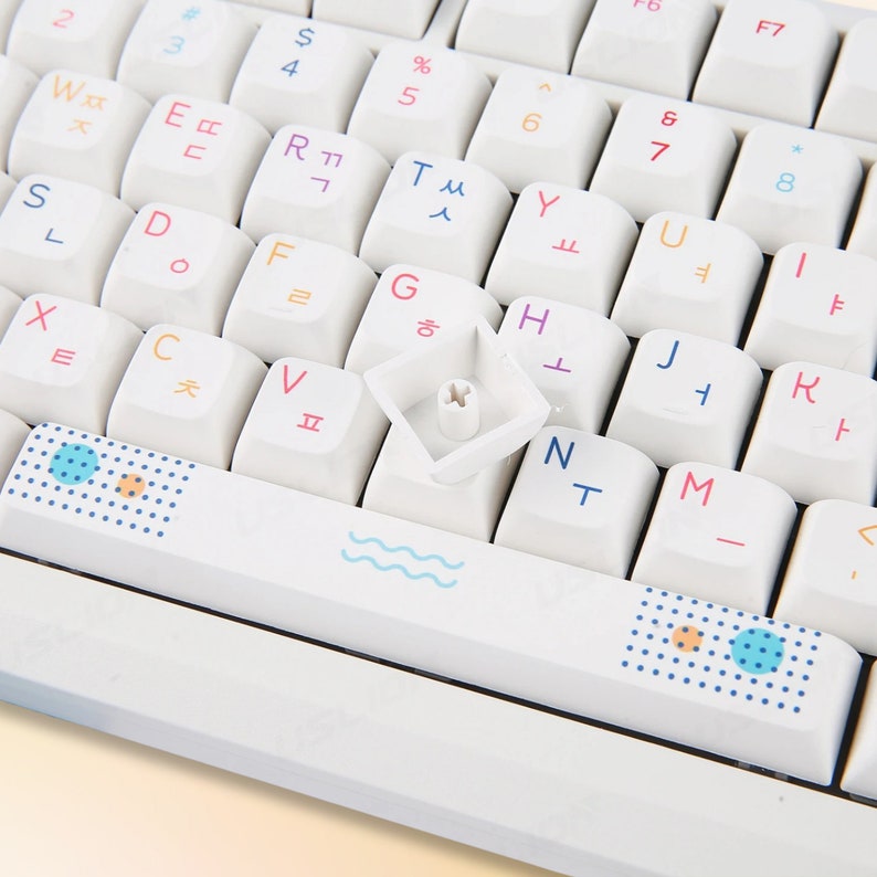 127pcs Neon Keycap, XDA Keycaps Set Dye Sublimation for Mechanical ...