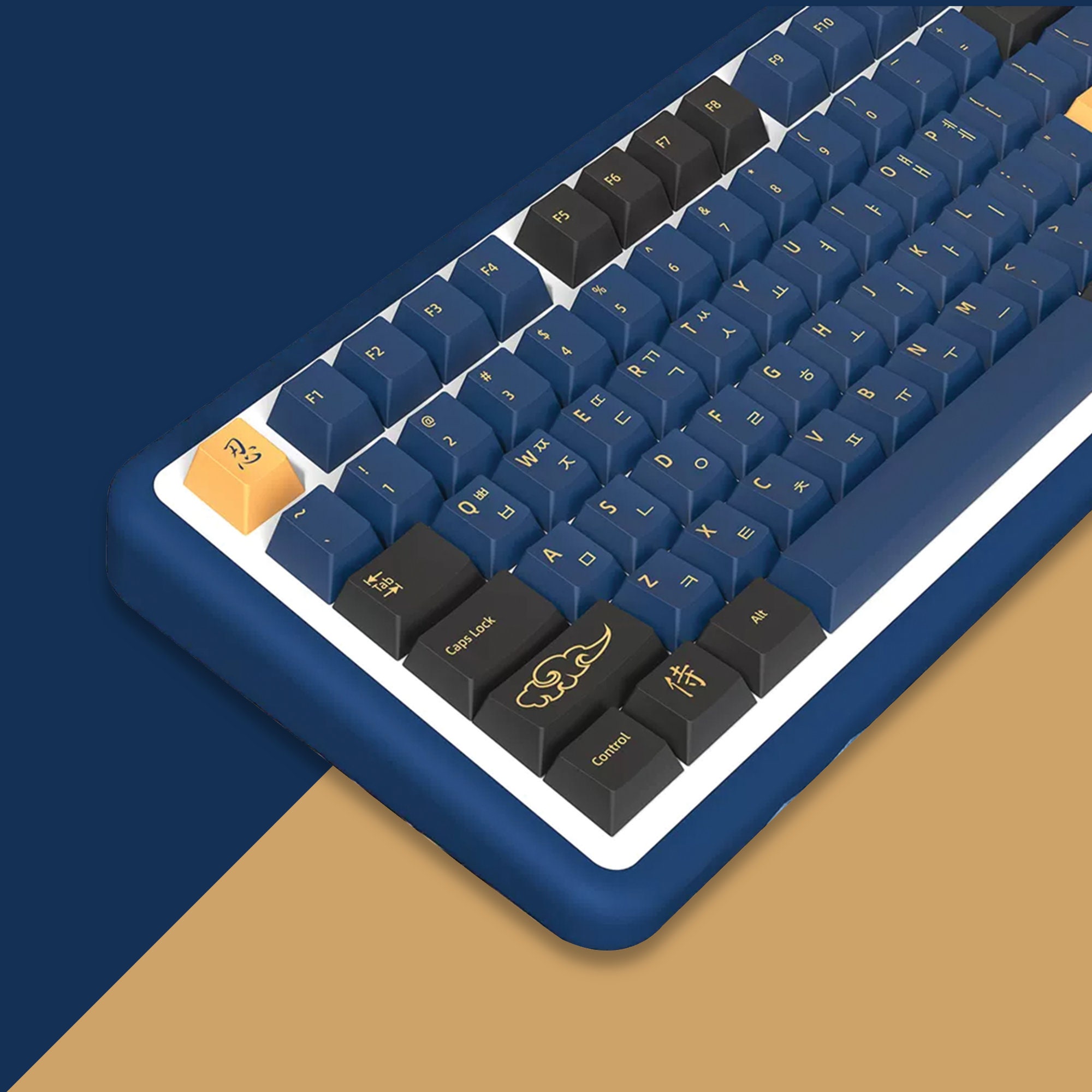 Blue Samurai Keycaps Set, 139/156 Key OEM Keycaps Set for Mechanical ...