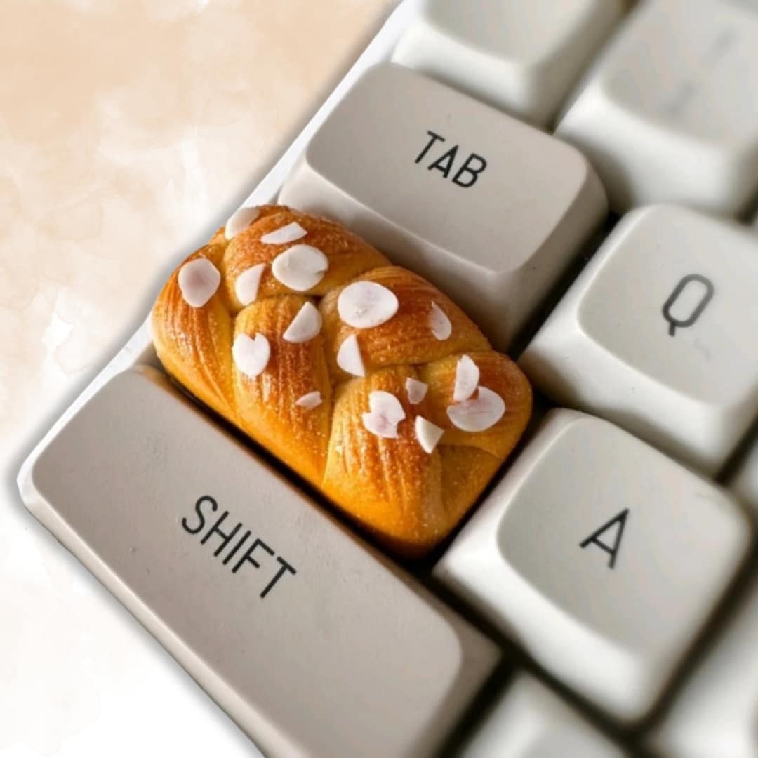 Cute Bread Keycaps, Small Toasts Keycaps, Personalized ESC Toast ...