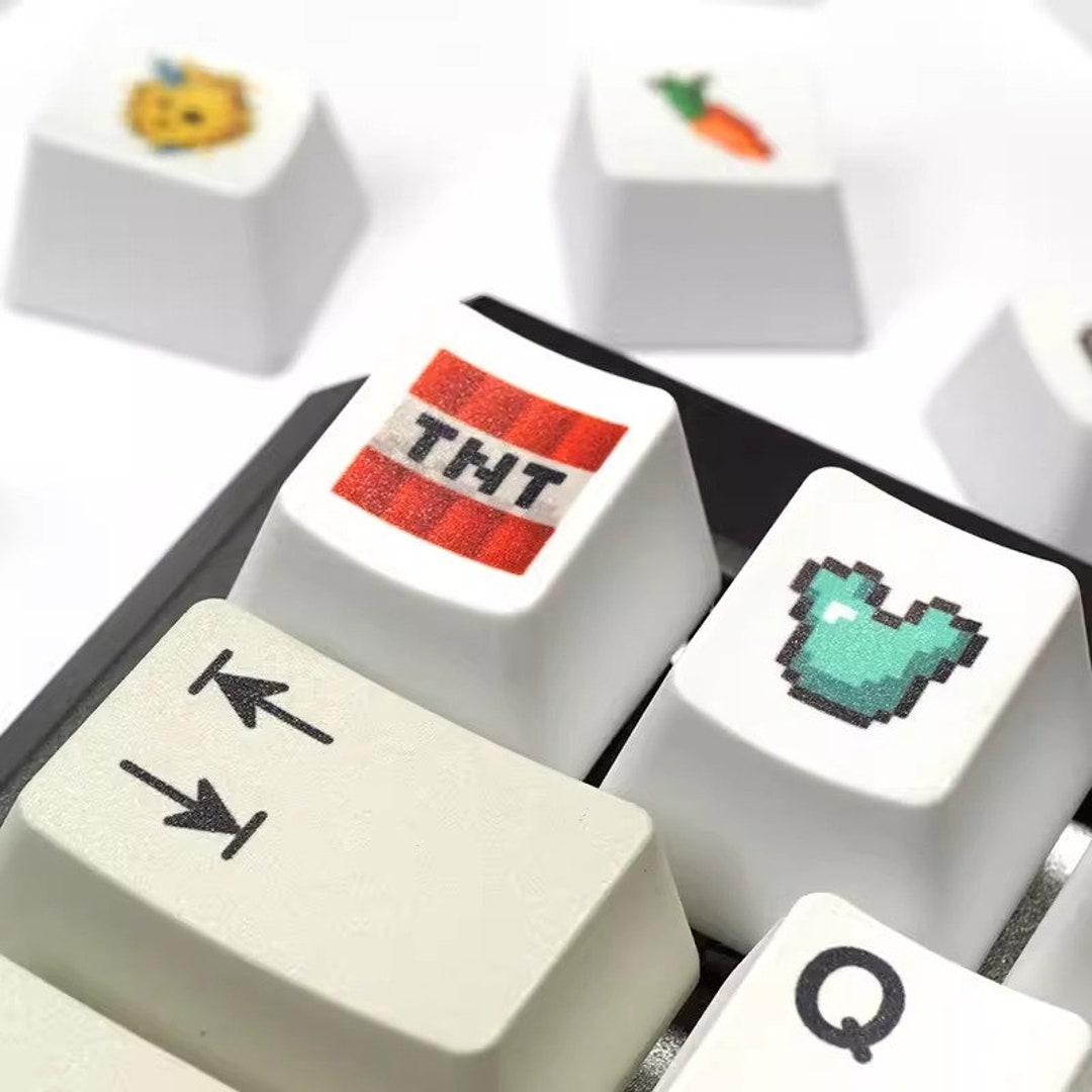 Minecraft Keycaps, Artisan Keycap, Minecraft Inspires Custom Keycap ...