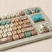 131 Key Cute Cafe Keycaps Set for Mechanical Keyboard, PBT Sublimation ...