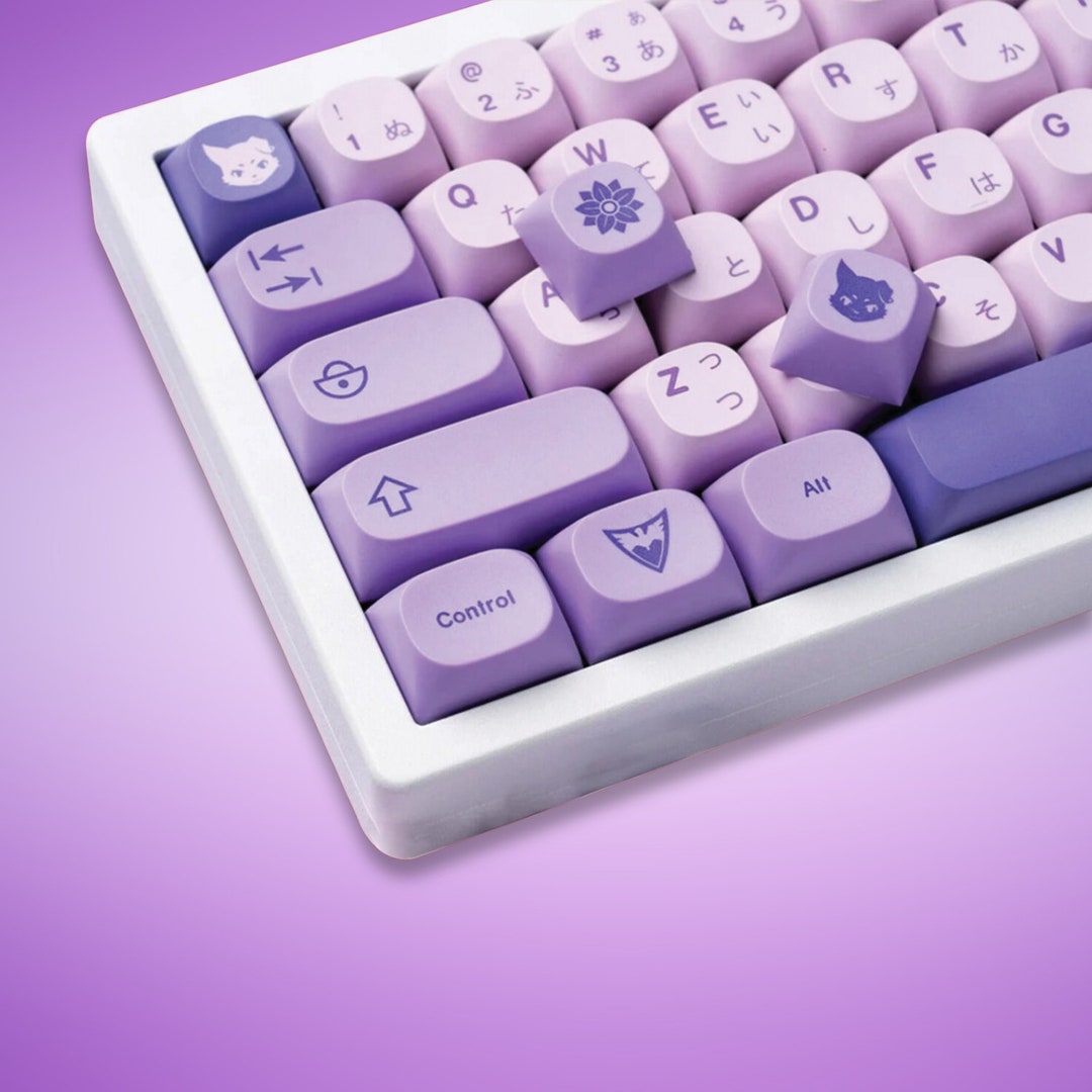 127 Key Re Zero Emilia Keycaps Set for Mechanical Keyboard, Re Zero ...