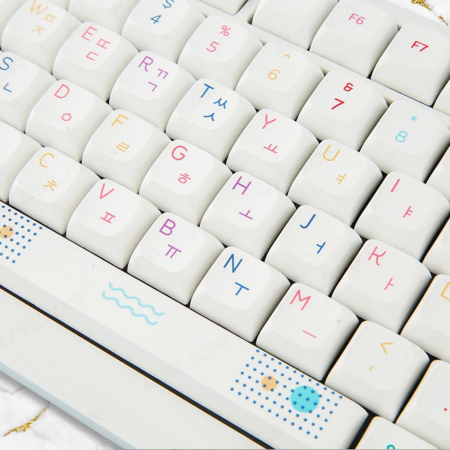 127pcs Neon Keycap, XDA Keycaps Set Dye Sublimation for Mechanical ...