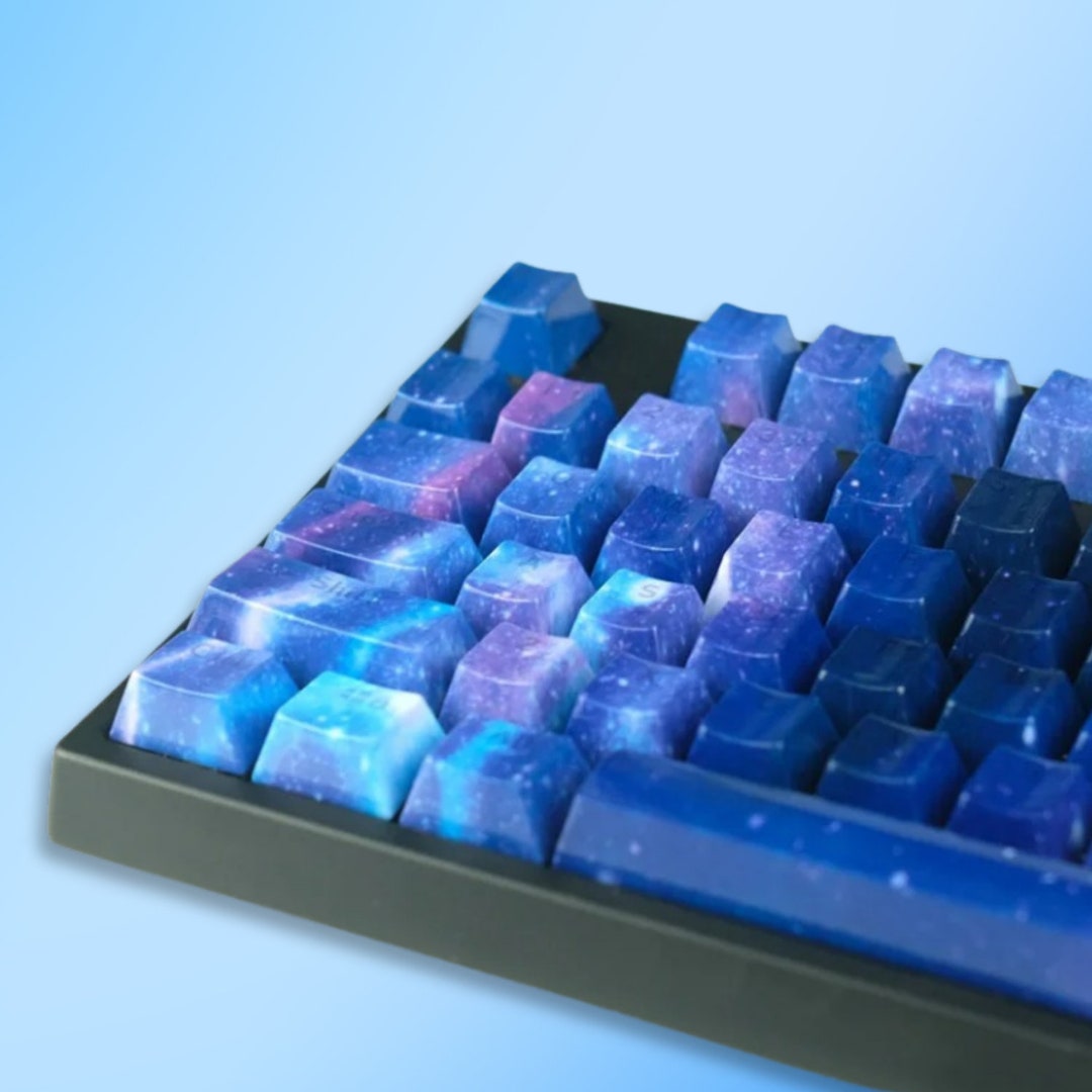 Beautiful Starry Sky Theme Keycaps, 108pcs Starry Night Sky Keycaps Set ...