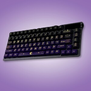 Magic Night Keycaps, Night Sky Magic Keycaps, PBT OEM Profile Keycaps ...