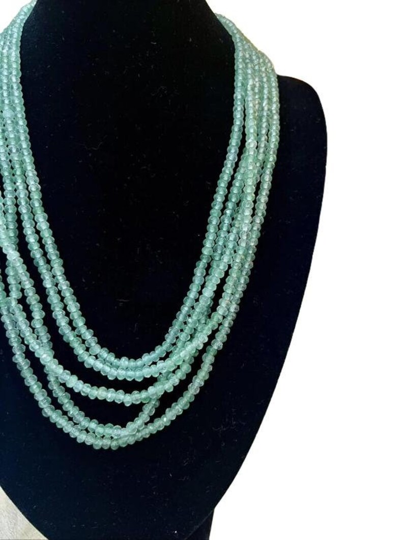 Mint, Sea Green, Pastel Green, Turqouise Colour Traditional Mala Semi ...