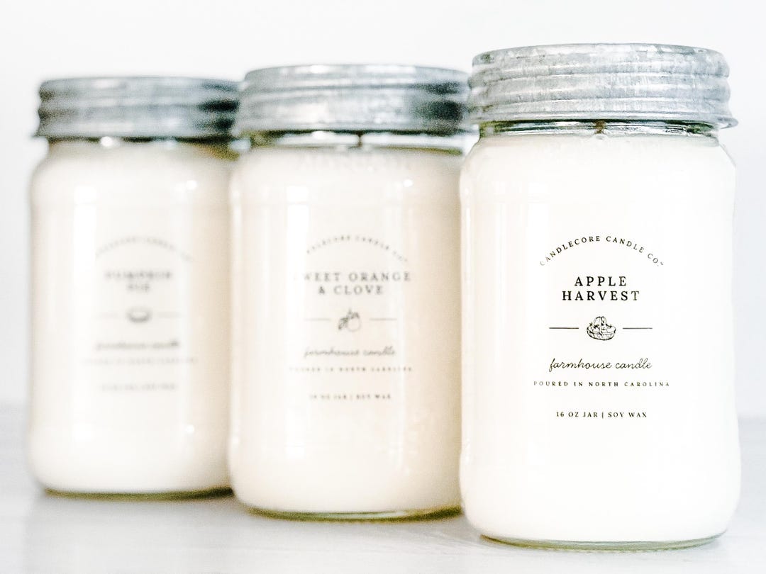 Alpine Cheer Scent: Farmhouse Mason Jar 100% Soy Candle - Etsy