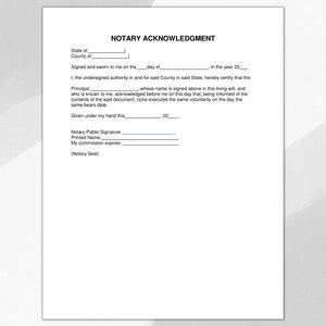 Living Will Form, Living Will Declaration, Living Will Template, Health ...