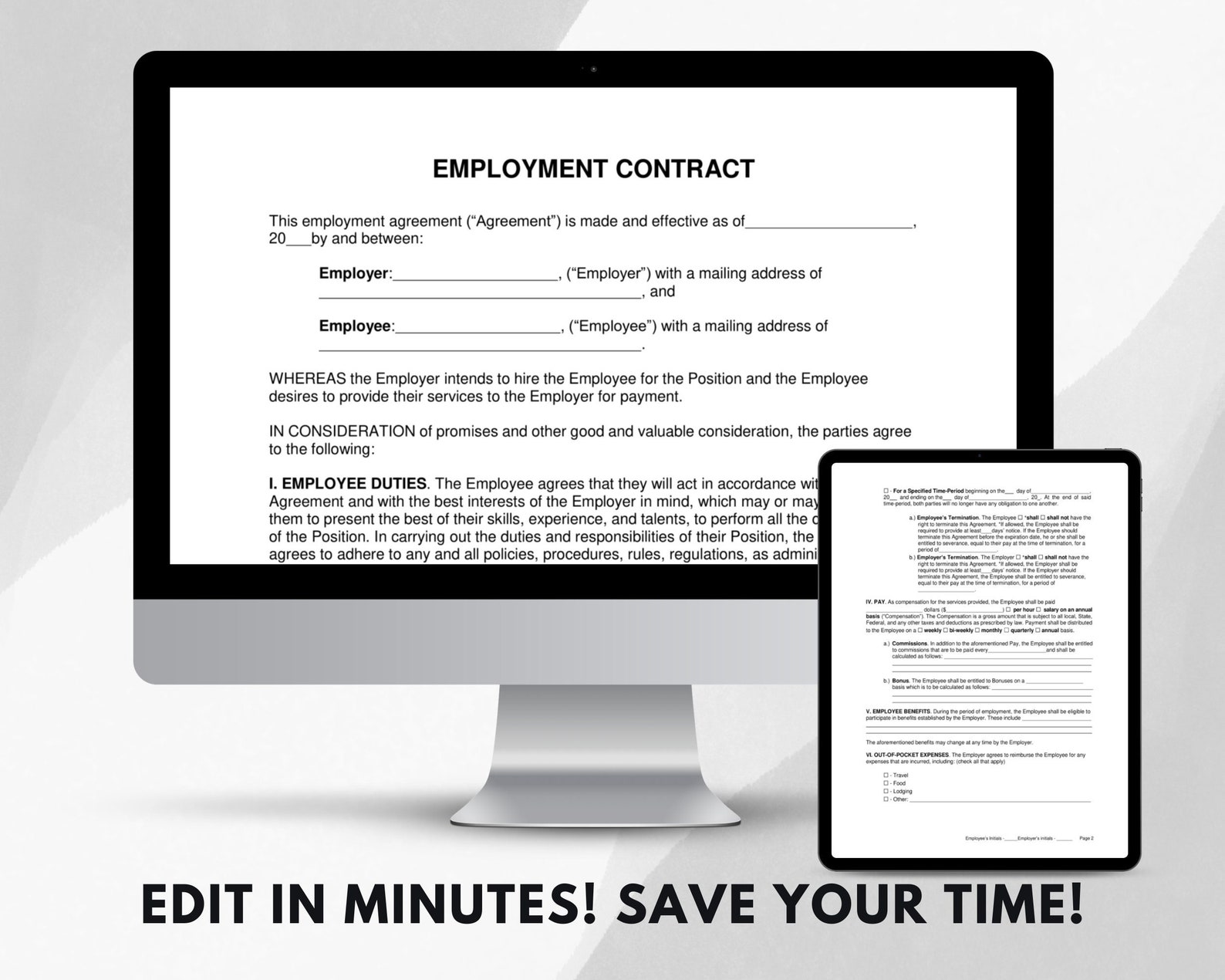 Employment Contract, Employment Contract Agreement, Employment Service ...