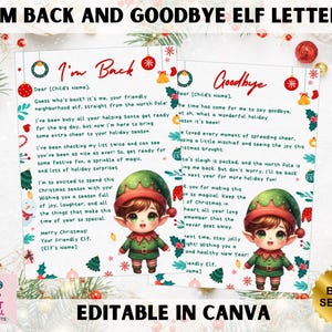 Editable Elf Letter, Elf Printable, Personalized Elf Letter, Elf on the ...