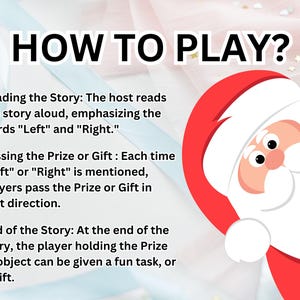 Christmas Left Right Game, Right Left Christmas Game, Christmas Pass ...