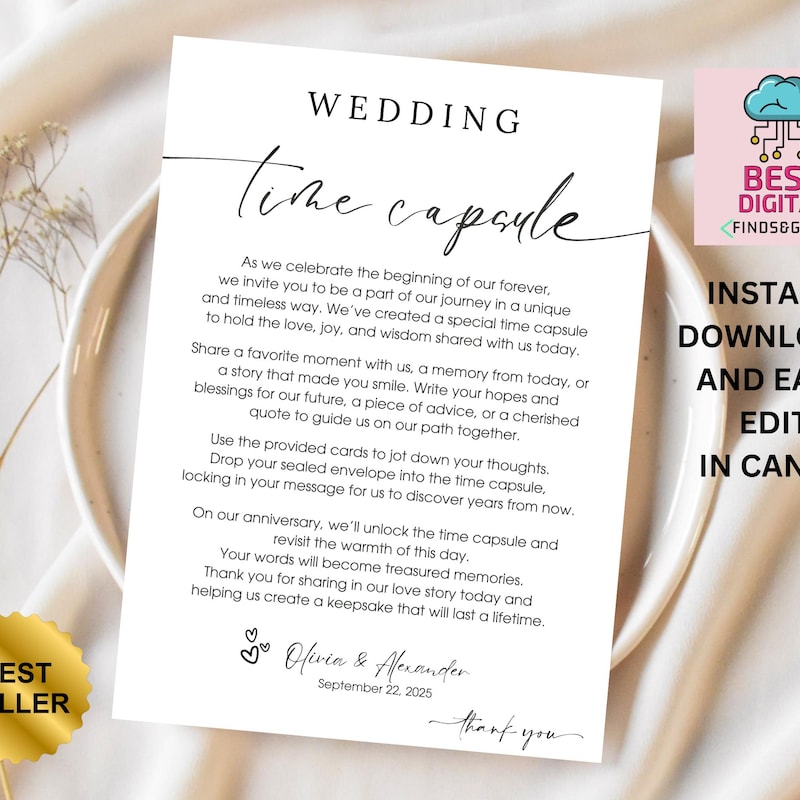 Wedding Time Capsule - Etsy