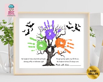 Boo Halloween Handprint, Halloween Printable Handprint Craft for Kids ...