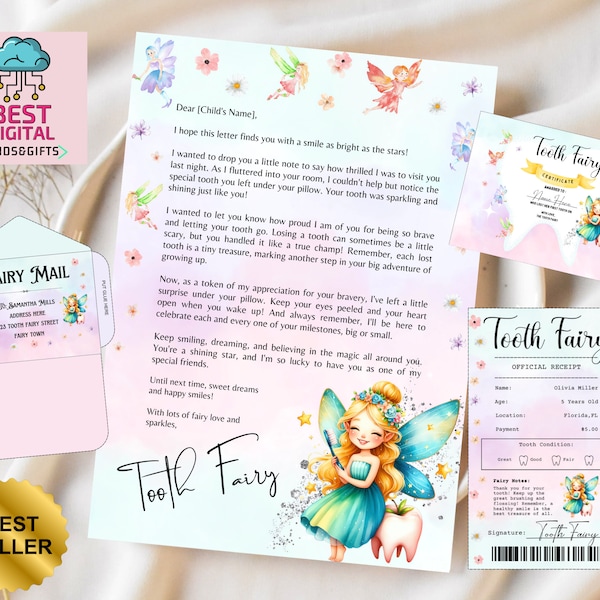 Tooth Fairy Envelope - Etsy