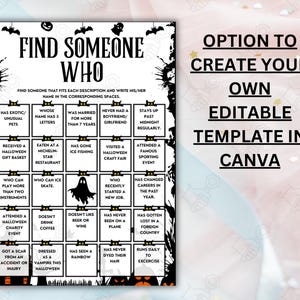 Get to Know You Bingo, Find Someone Who Bingo, Find the Guest Bingo ...