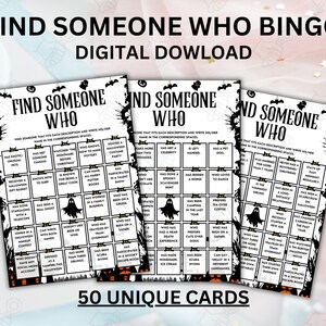 Get to Know You Bingo, Find Someone Who Bingo, Find the Guest Bingo ...