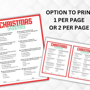 Printable Christmas Trivia Game, Christmas Party Game, Christmas Game ...