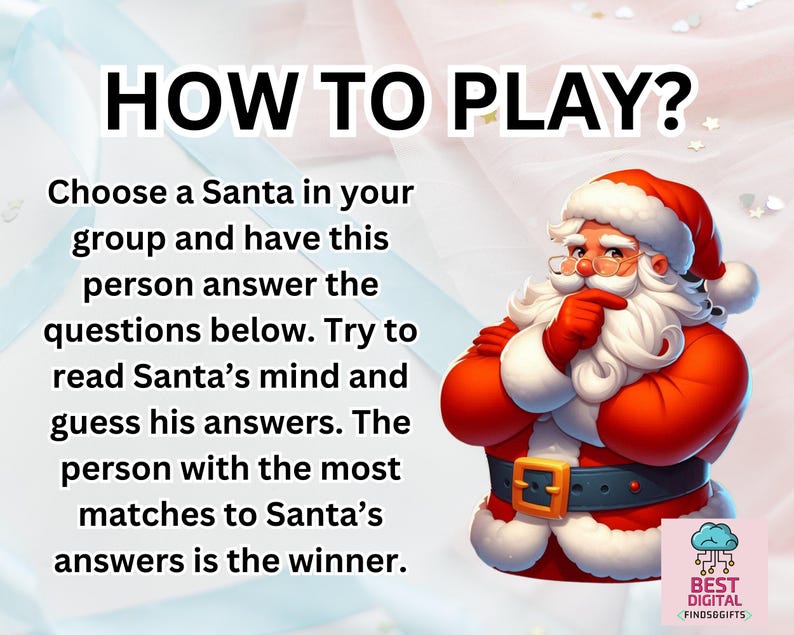 Fun Christmas Game for Group of Adults - Christmas Games for Family ...