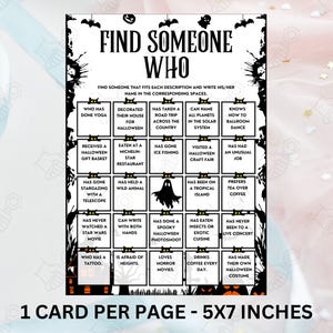 Get to Know You Bingo, Find Someone Who Bingo, Find the Guest Bingo ...