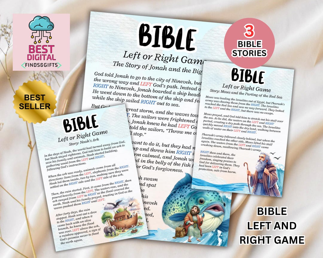 Bible Games, Left or Right Bible Game, Womens Ministry Games, Bible ...