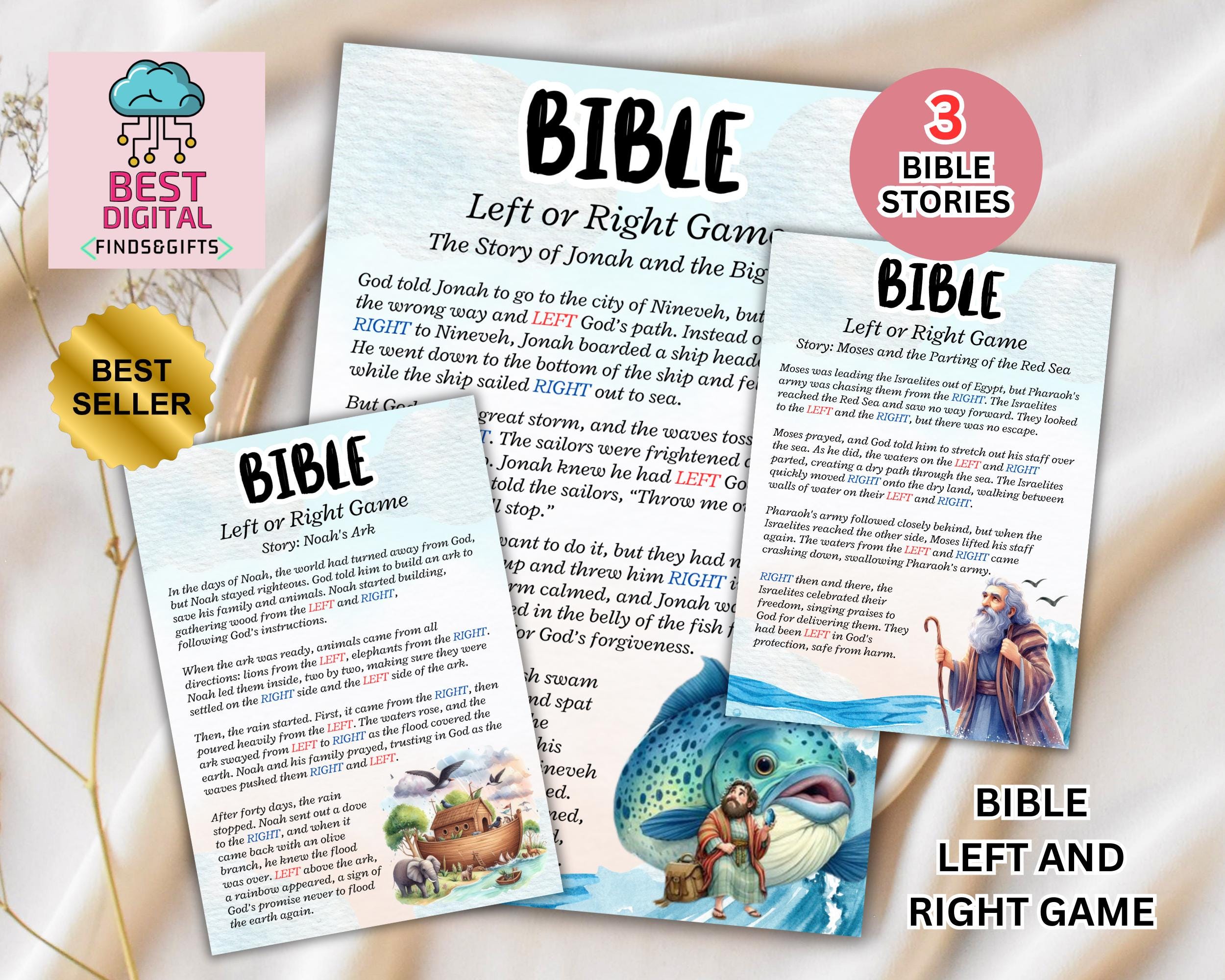 Bible Games, Left or Right Bible Game, Womens Ministry Games, Bible ...