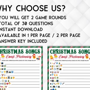 Christmas Emoji Pictionary Game, Christmas Printable Game, Holiday ...