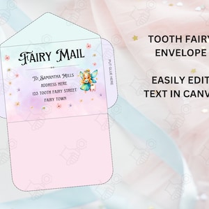 Editable Tooth Fairy Set With Envelope, Receipt and Fairy Letter, Fully ...