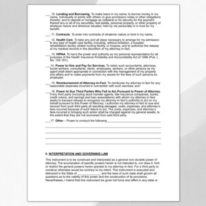 General Power of Attorney, General Power of Attorney Form, General ...