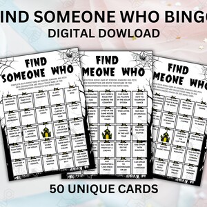 Get to Know You Bingo, Find Someone Who Bingo, Find the Guest Bingo ...