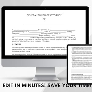 General Power of Attorney, General Power of Attorney Form, General ...