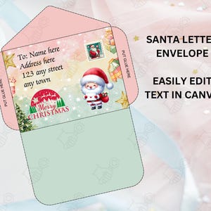 Instant Download Editable Letter From Santa, Nice List Certificate and ...
