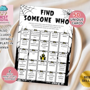 Get to Know You Bingo, Find Someone Who Bingo, Find the Guest Bingo ...