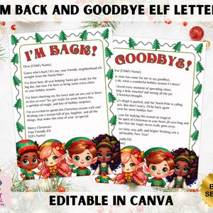 Editable Elf Letter, Elf Printable, Personalized Elf Letter, Elf on the ...