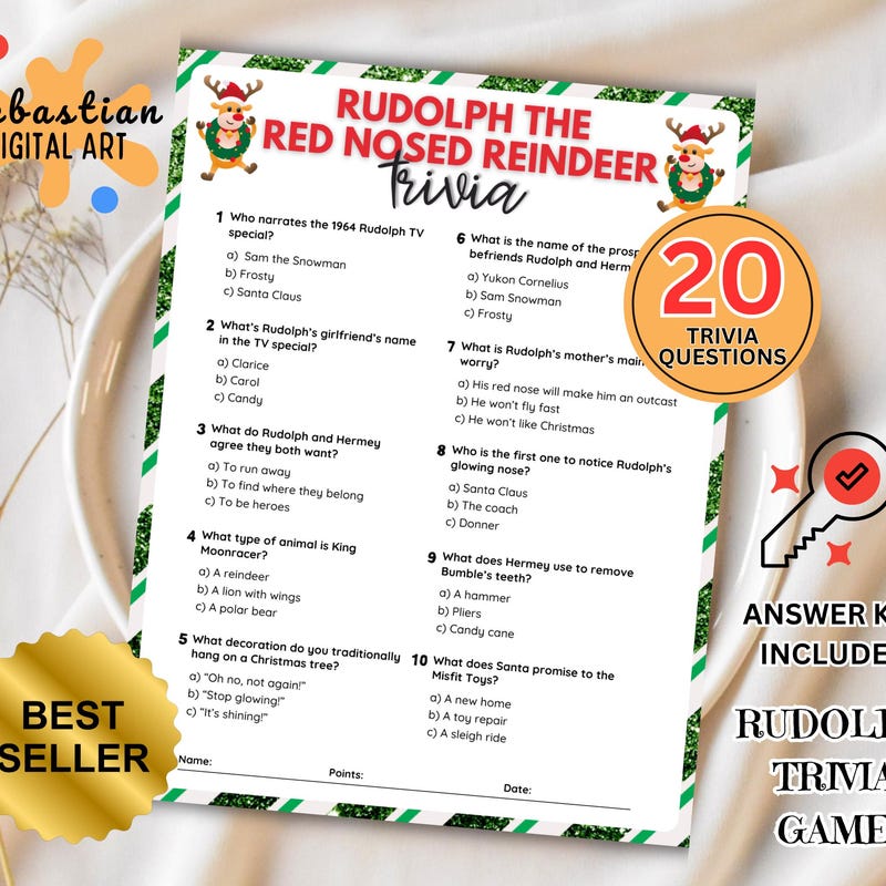 Red Nosed Reindeer - Etsy