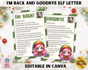 Editable Elf Letter, Elf Printable, Personalized Elf Letter, Elf on the ...