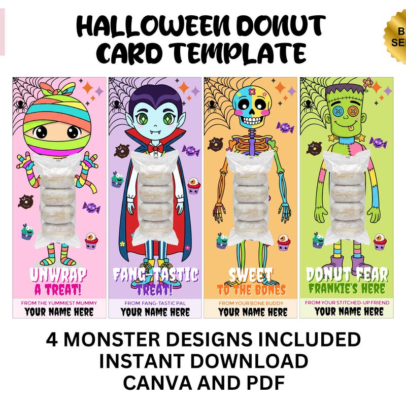 Donut Skeleton Halloween - Etsy