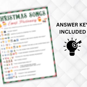 Christmas Emoji Pictionary Game, Christmas Printable Game, Holiday ...