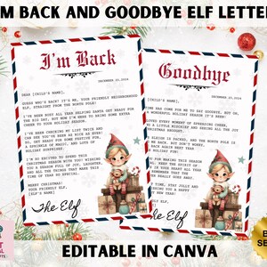 Editable Elf Letter, Elf Printable, Personalized Elf Letter, Elf on the ...