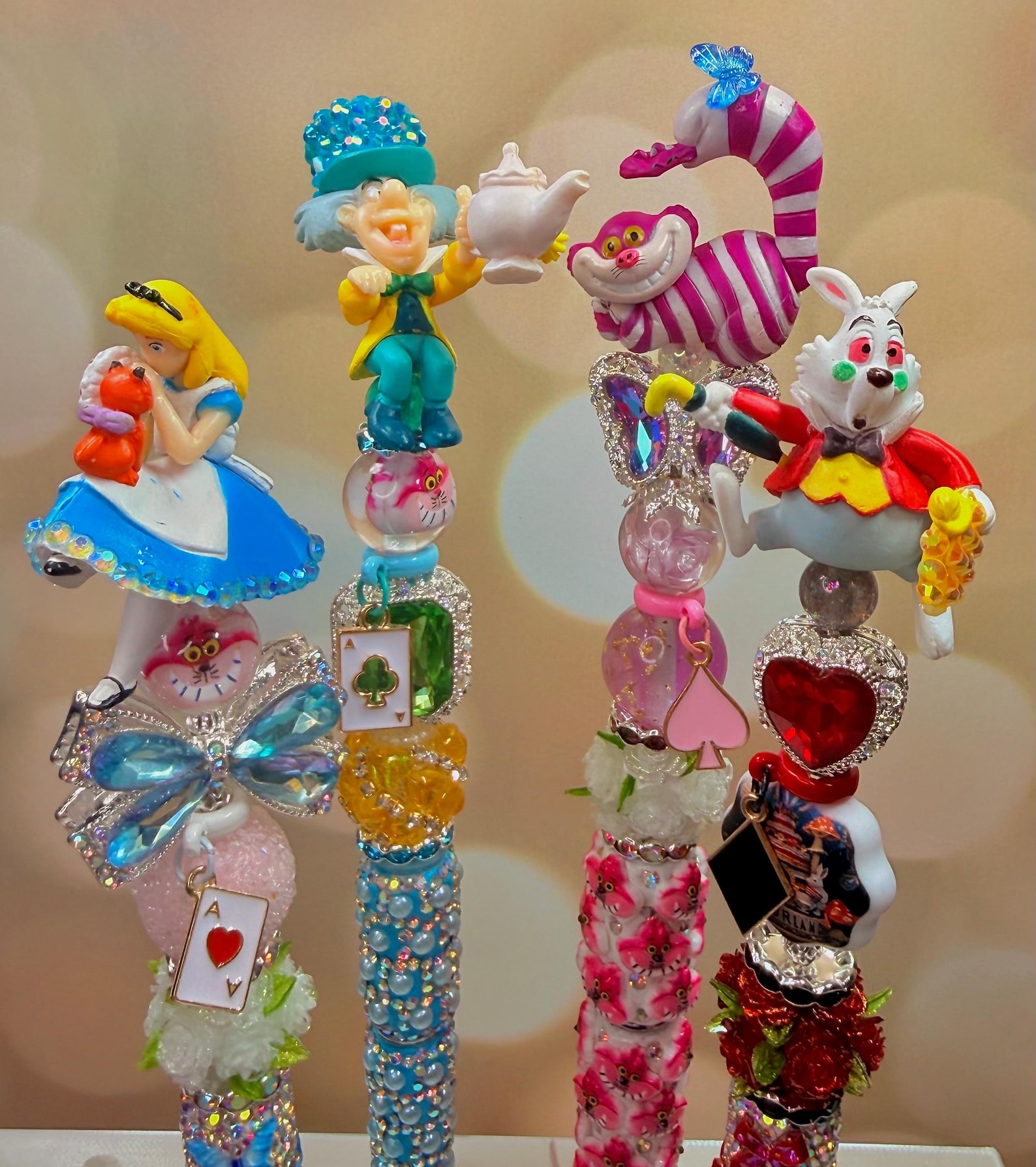 Alice Wonderland Character Pens Handmade Decorative Writing Pen - Etsy
