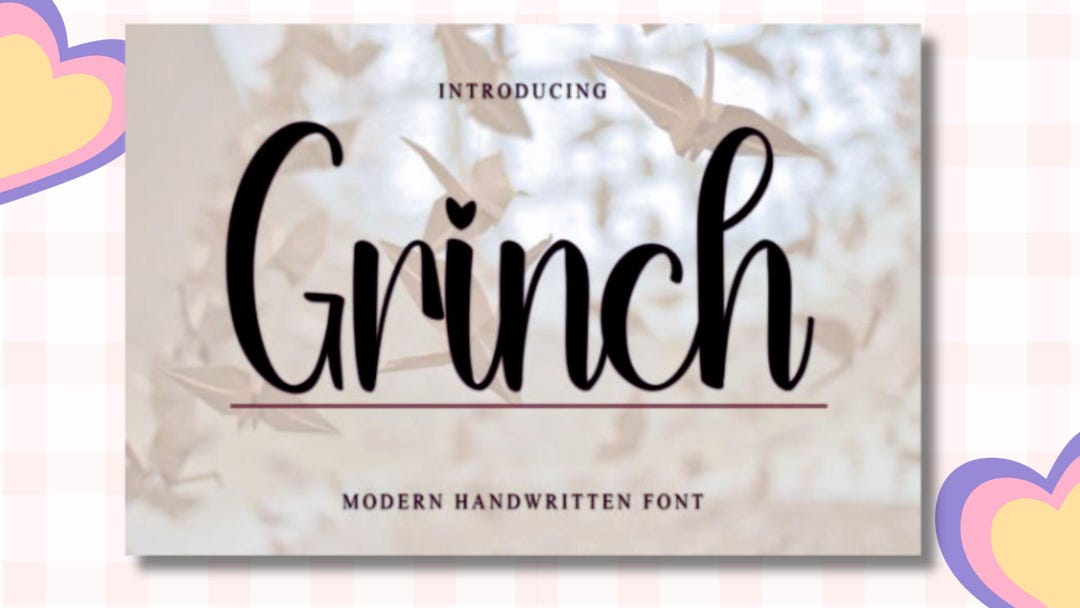 Grinch Font, Wedding Font, Cute Fonts for Crafters, Rustic Font, Bold ...
