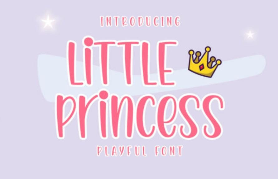 Little Princess Font, Cricut Fonts, Casual Font, Modern Font, Fonts for ...