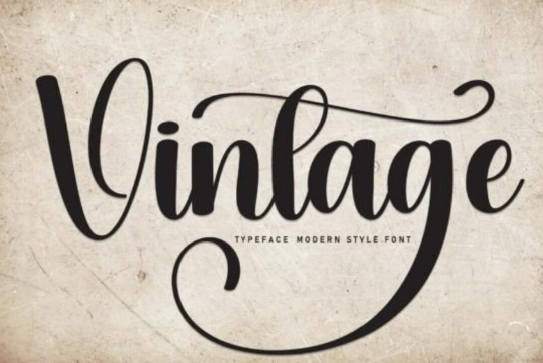 Vintage Font, Vintage Font, Cricut Fonts, Casual Font, Modern Font ...
