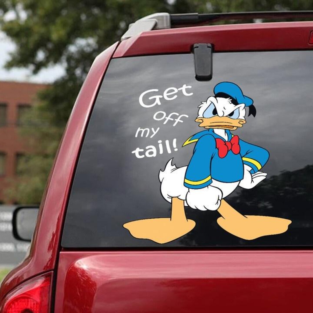 Donald Duck Car Sticker, Donald Duck Car Sticker, Disney Donald Car ...