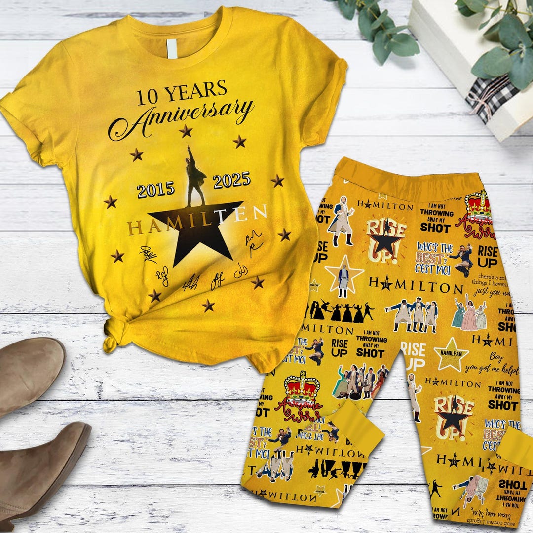Hamilton Musical Pajamas Pants, Broadway Theater Pajamas, Musical ...
