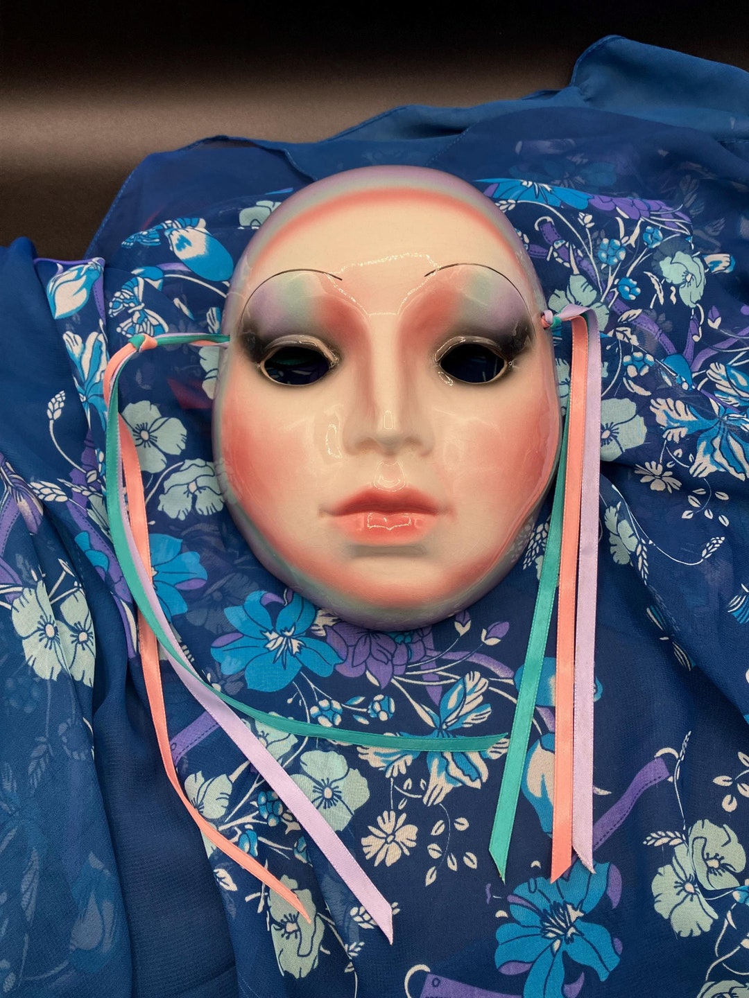 1980's About Face Wall Hanging Mask Hand Painted - Etsy